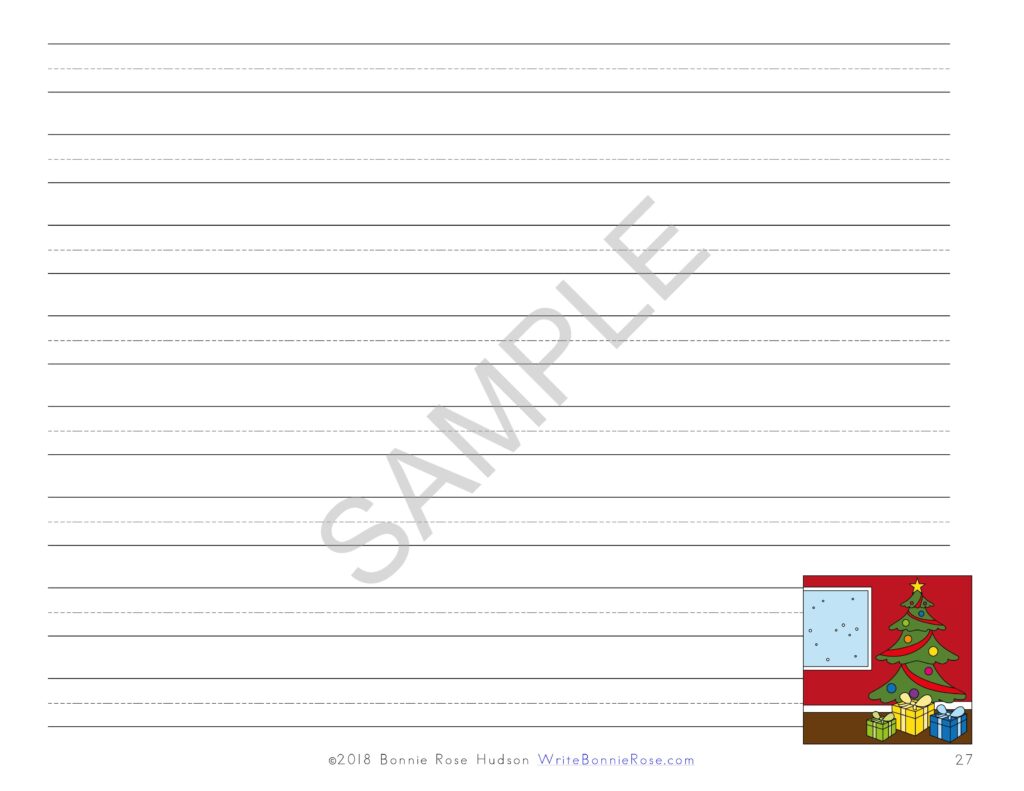Handwriting Practice with Christmas Trees and Decorations-Cursive ...
