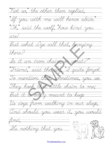 Aesop’s Fables in Rhyme Cursive Copywork, Vol. 1 | Made By Teachers