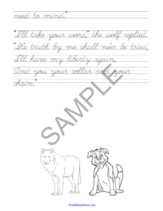 Aesop’s Fables in Rhyme Cursive Copywork, Vol. 1 | Made By Teachers
