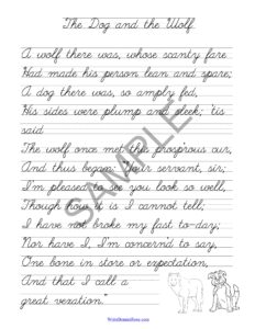 Aesop’s Fables in Rhyme Cursive Copywork, Vol. 1 - Made By Teachers