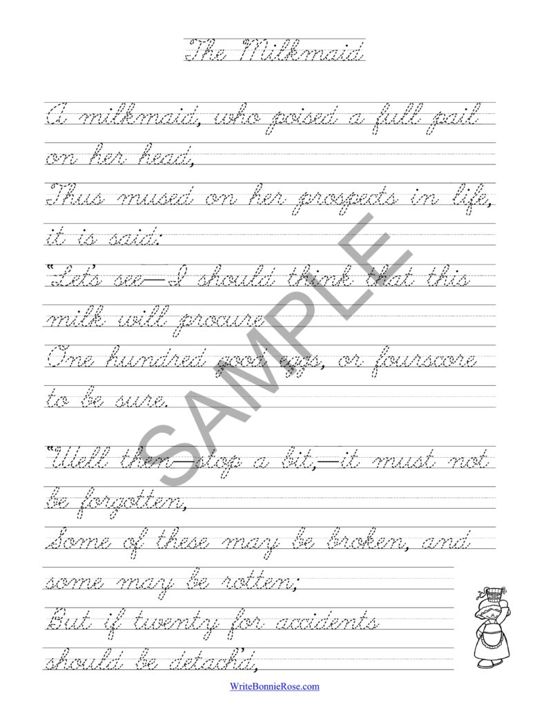 Aesop’s Fables in Rhyme Cursive Copywork, Vol. 2 | Made By Teachers