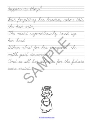 Aesop’s Fables in Rhyme Cursive Copywork, Vol. 2 | Made By Teachers