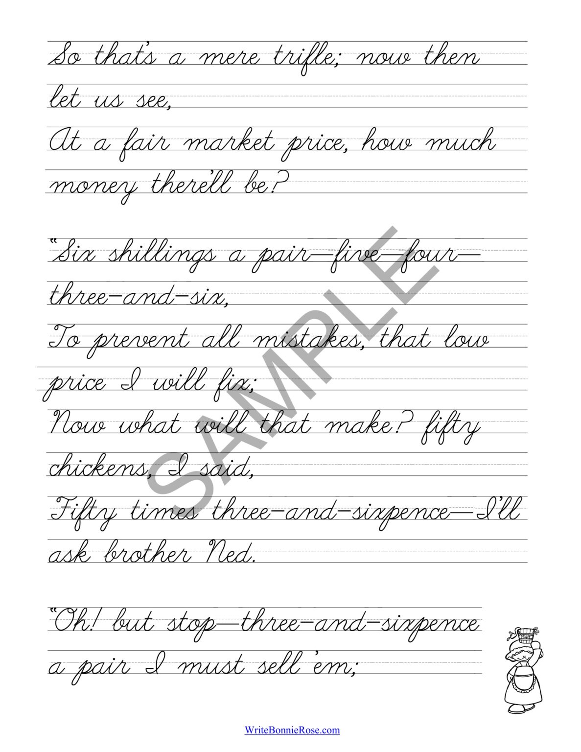 Aesop’s Fables in Rhyme Cursive Copywork, Vol. 2 | Made By Teachers