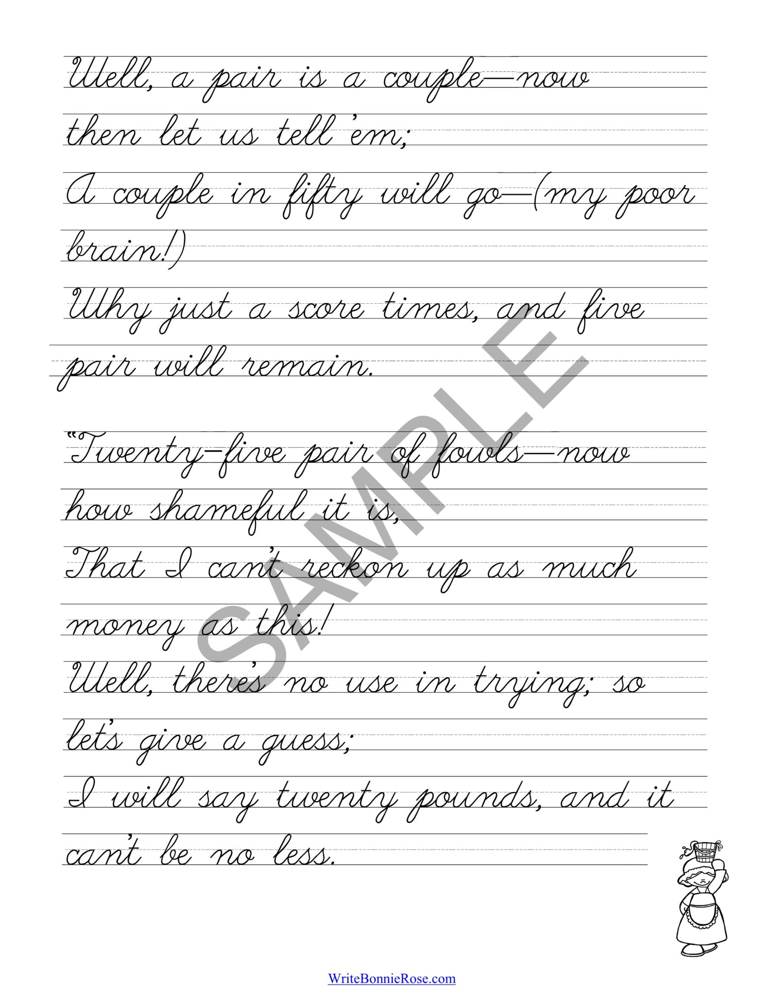 Aesop’s Fables in Rhyme Cursive Copywork, Vol. 2 | Made By Teachers