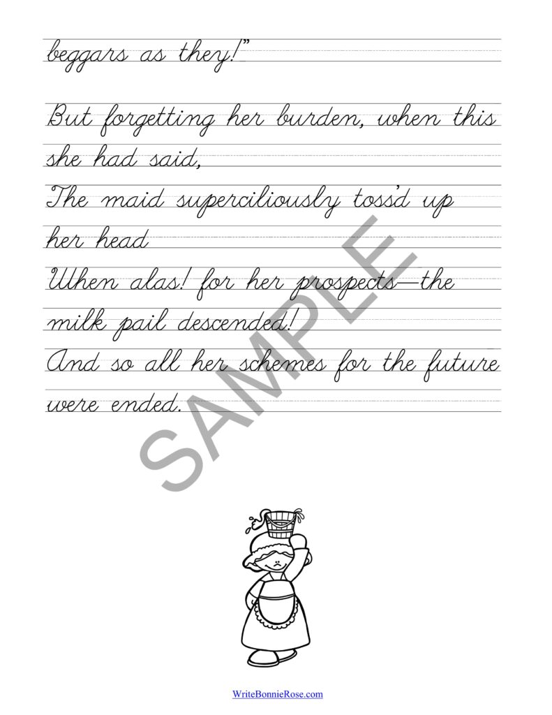 Aesop’s Fables in Rhyme Cursive Copywork, Vol. 2 | Made By Teachers