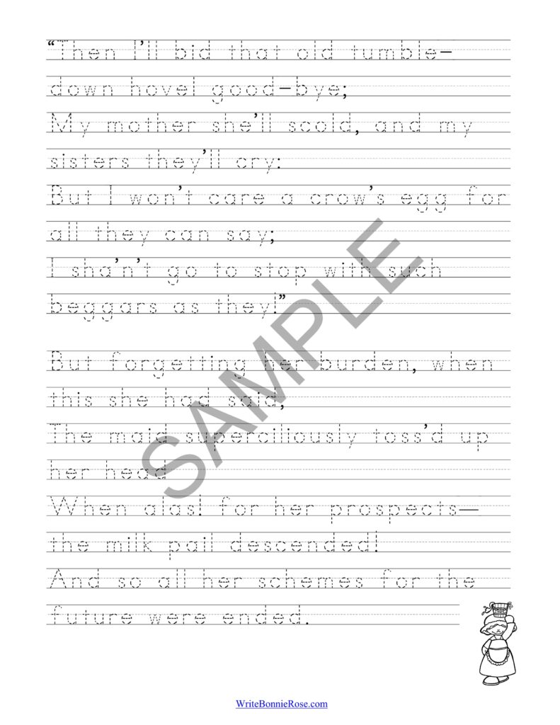 Aesop’s Fables in Rhyme Print Copywork, Vol. 2 | Made By Teachers