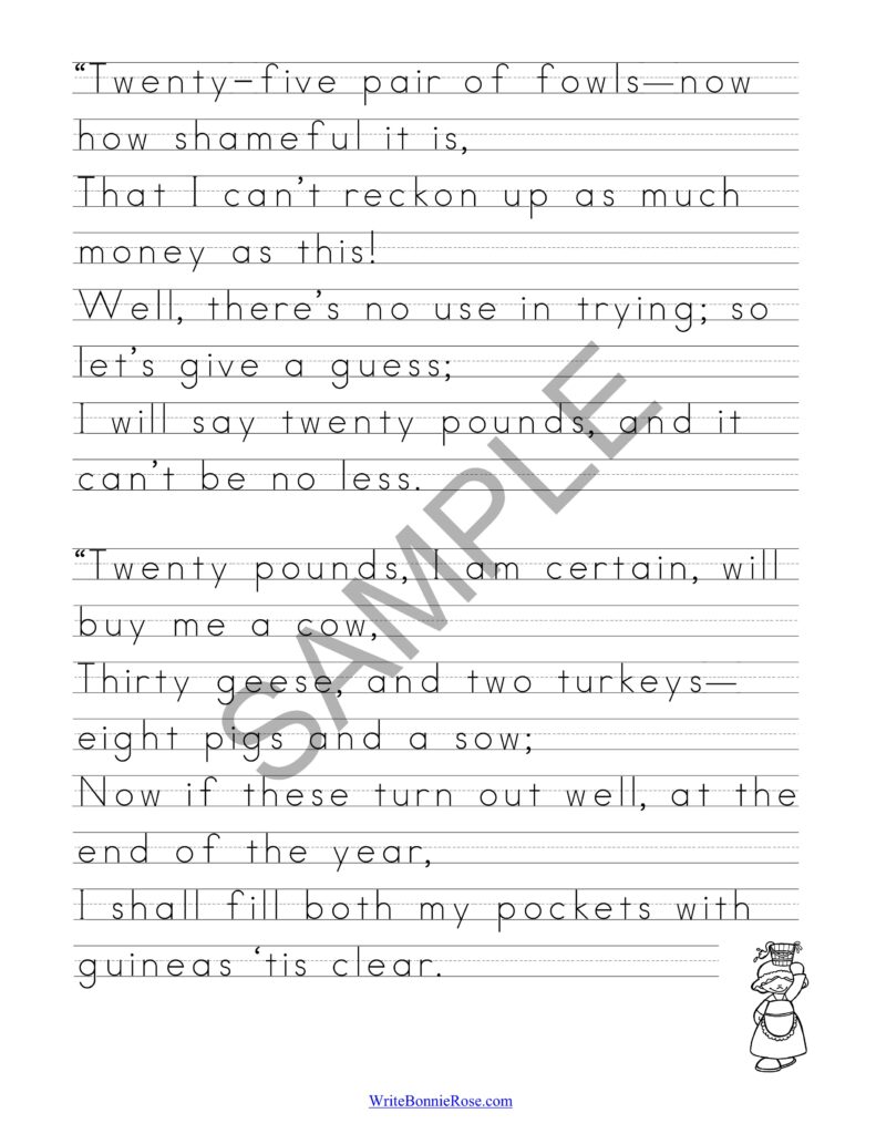 Aesop’s Fables in Rhyme Print Copywork, Vol. 2 | Made By Teachers