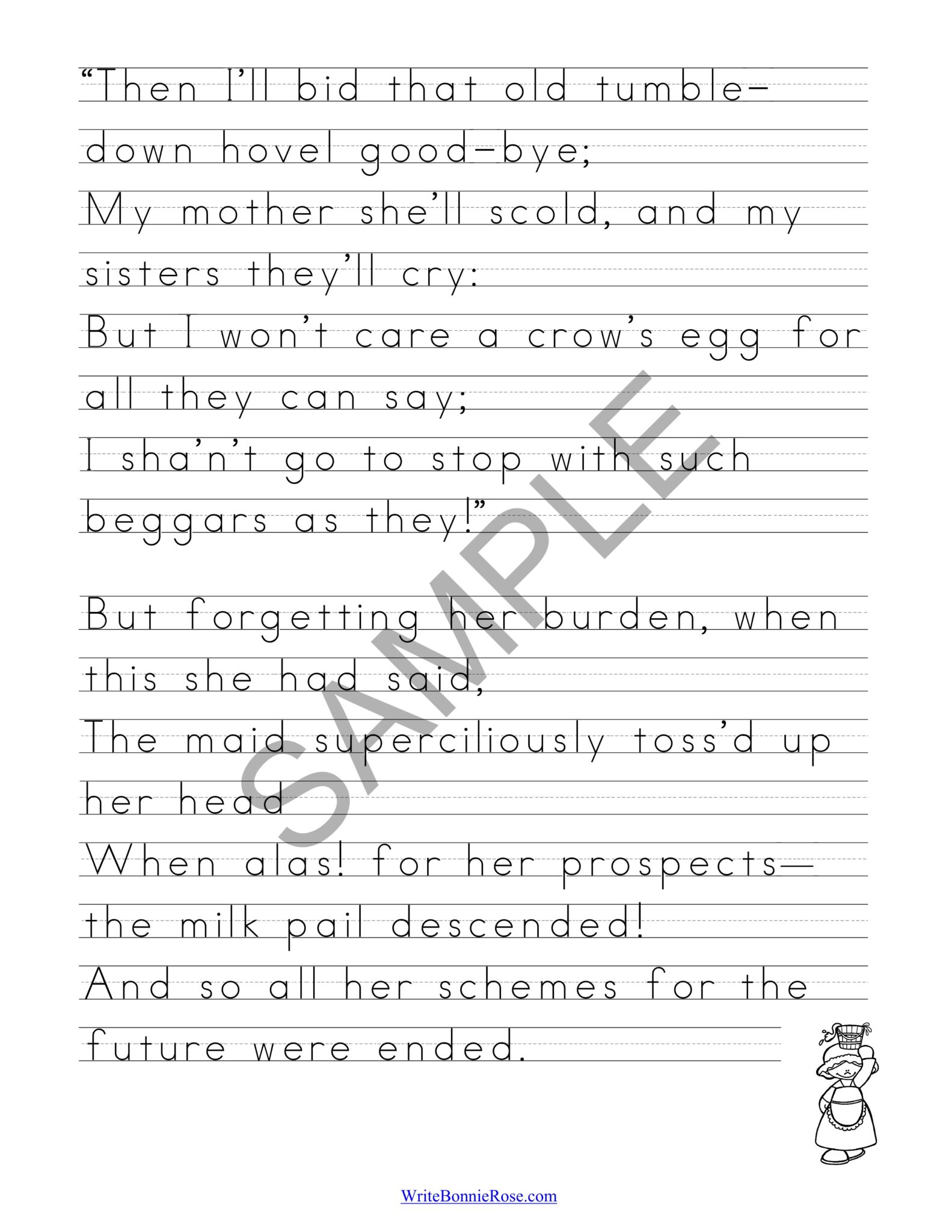 Aesop’s Fables in Rhyme Print Copywork, Vol. 2 | Made By Teachers