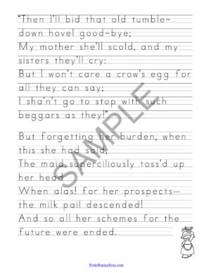 Aesop’s Fables in Rhyme Print Copywork, Vol. 2 | Made By Teachers