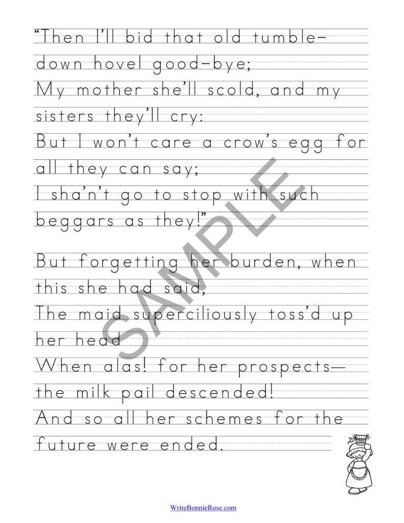 Aesop’s Fables in Rhyme Print Copywork, Vol. 2 | Made By Teachers