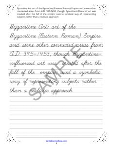 Art History Terms & Definitions Copywork-Cursive | Made By Teachers