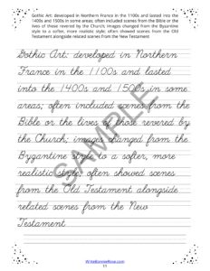 Art History Terms & Definitions Copywork-Cursive | Made By Teachers