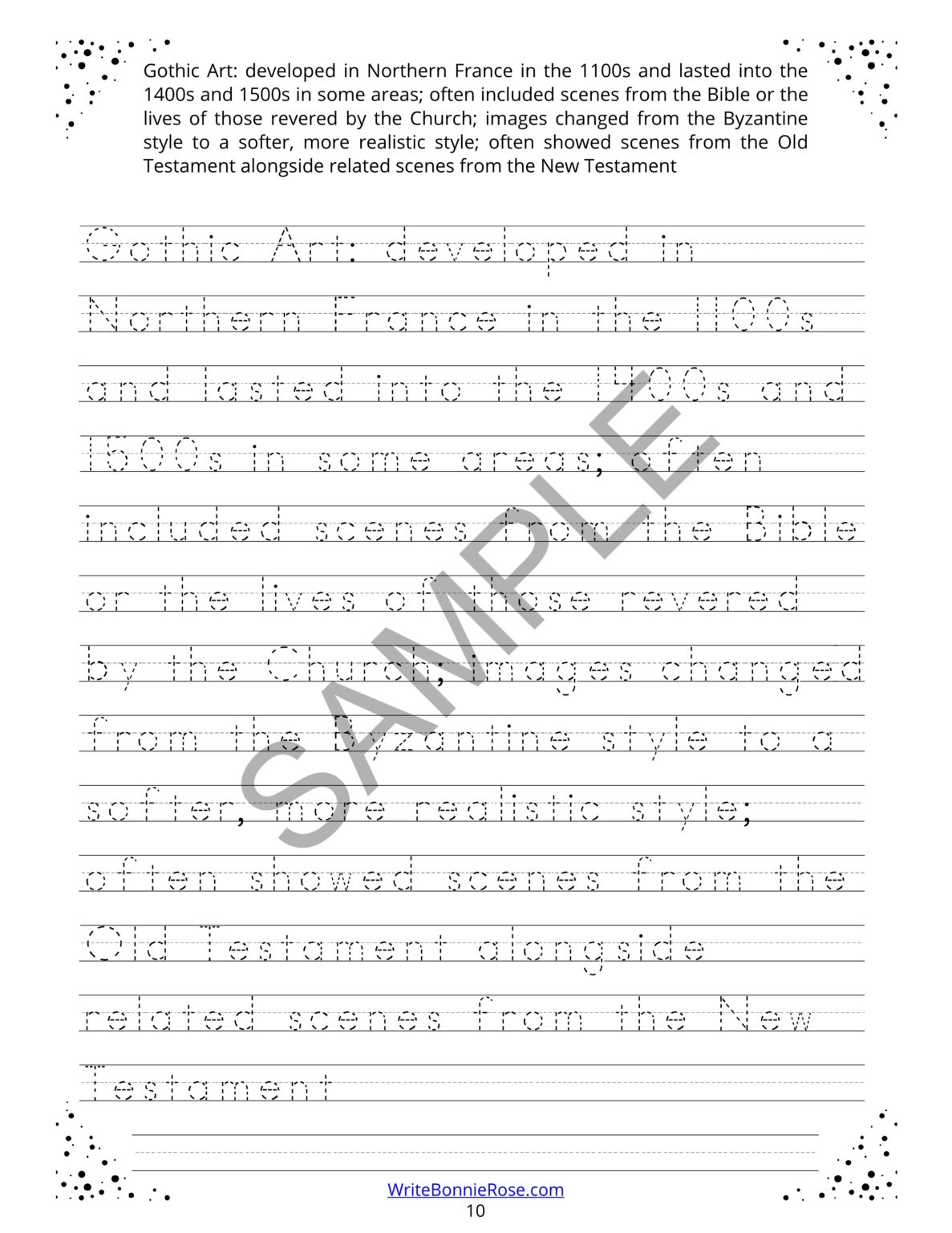 Art History Terms & Definitions Copywork-Print | Made By Teachers