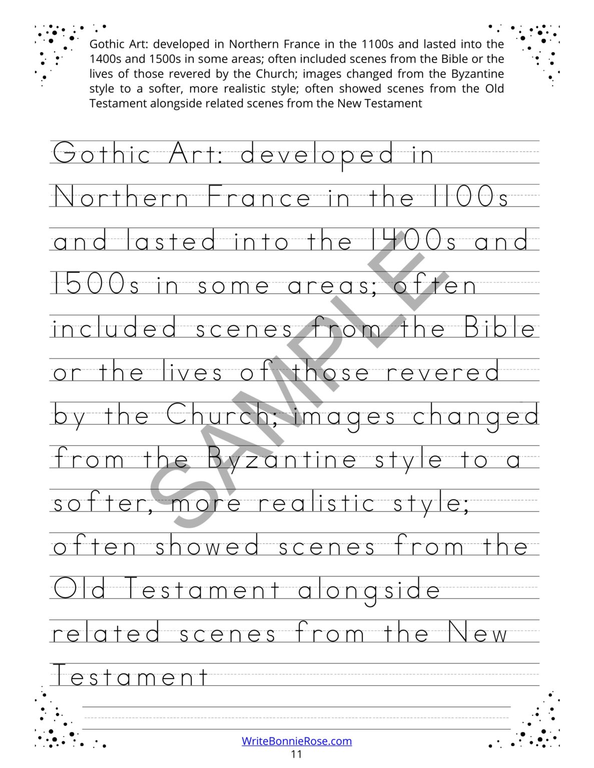 Art History Terms & Definitions Copywork-Print | Made By Teachers