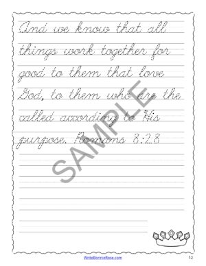 Biblical Feasts Cursive Copywork | Made By Teachers