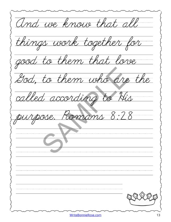 Biblical Feasts Cursive Copywork | Made By Teachers