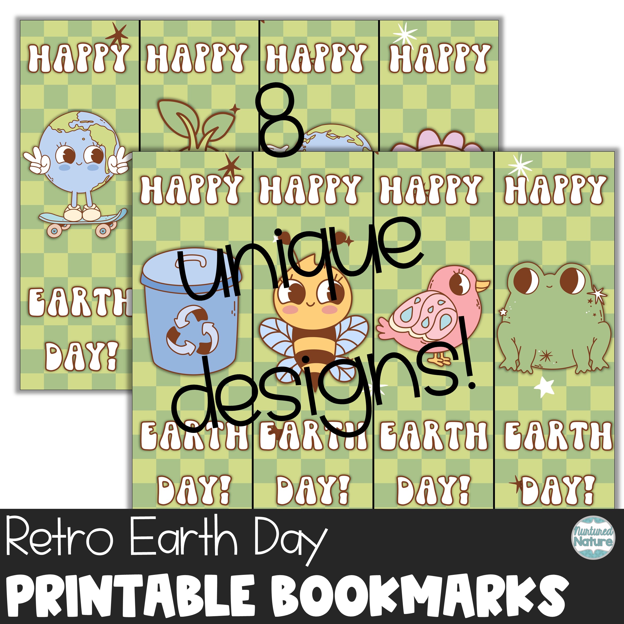 Retro Earth Day Bookmarks | Made By Teachers