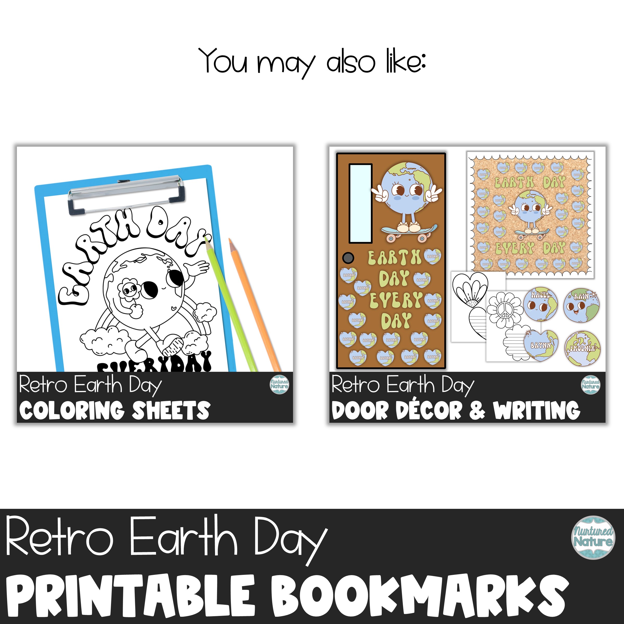 Retro Earth Day Bookmarks | Made By Teachers