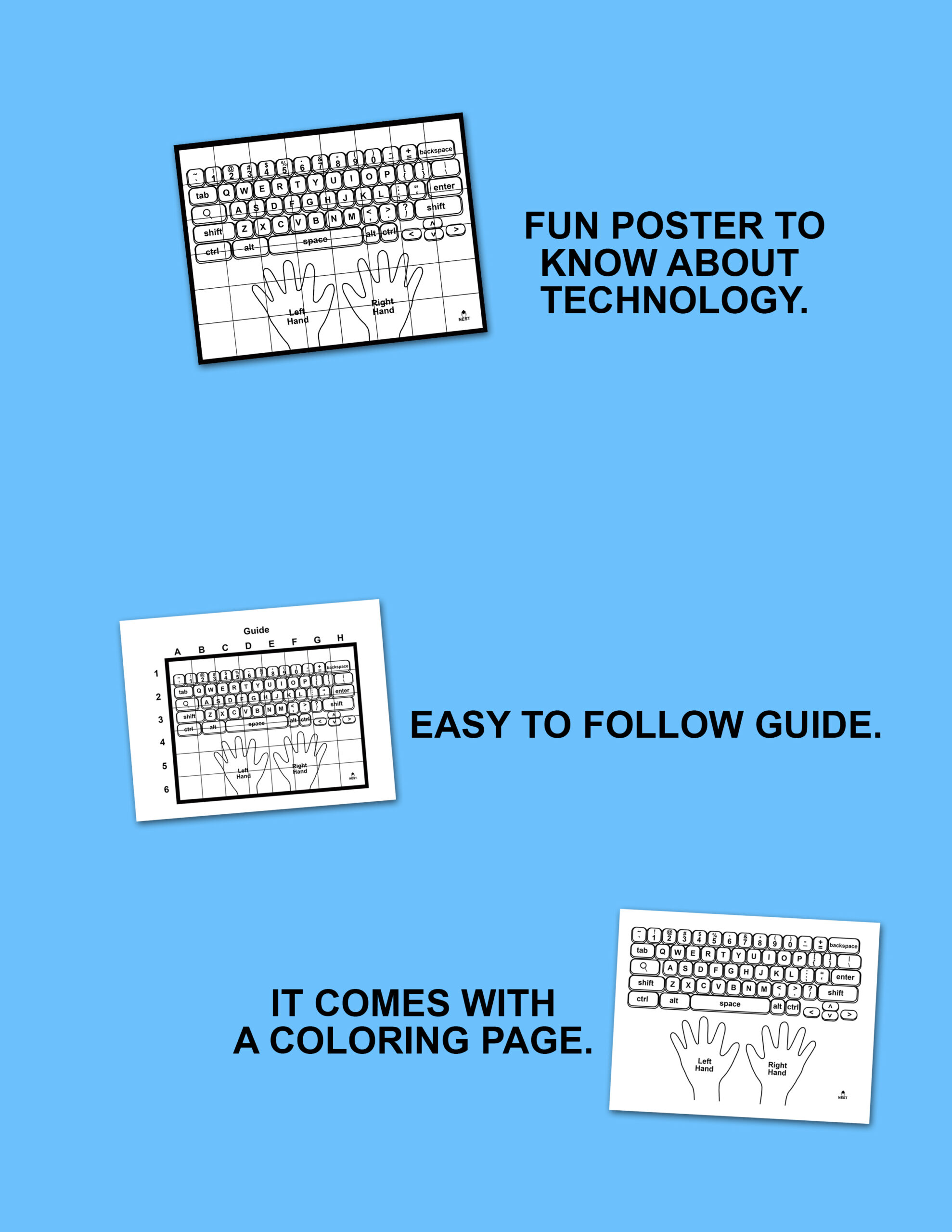 Computer Keyboard Collaboration Poster | Made By Teachers