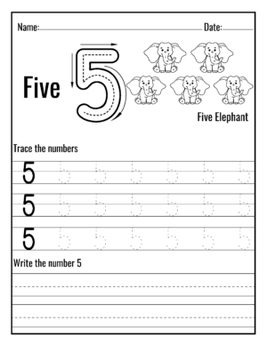 Help Your Kids Learn Numbers with 1-10 Number Tracing Prek Worksheets ...