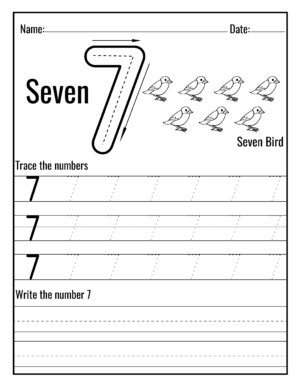 Help Your Kids Learn Numbers with 1-10 Number Tracing Prek Worksheets ...