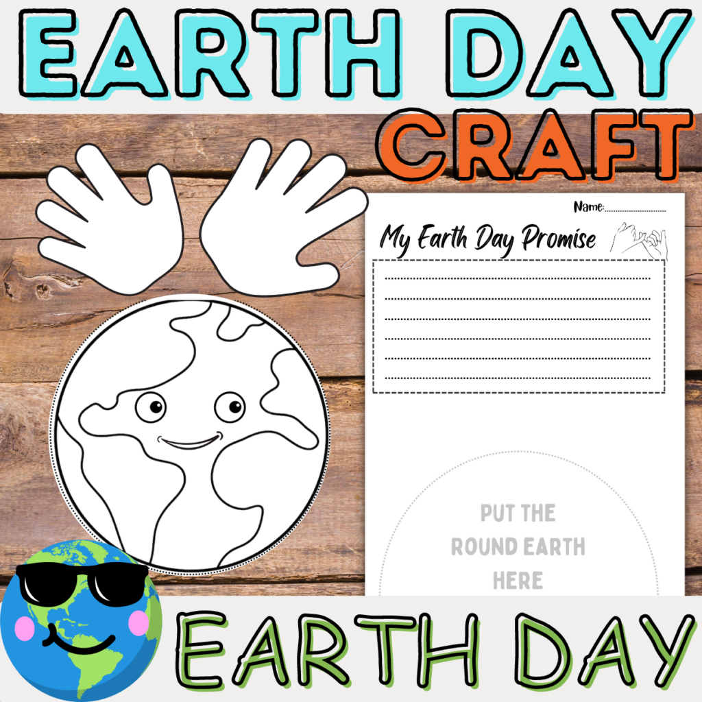 Earth Day Handprint Craft- Writing Activity- Prompts- Spring Craft ...