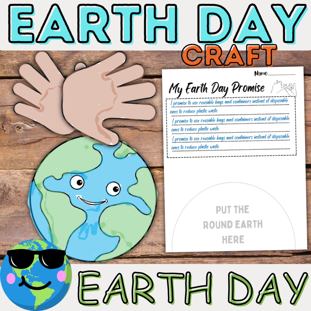 Earth Day Handprint Craft- Writing Activity- Prompts- Spring Craft ...