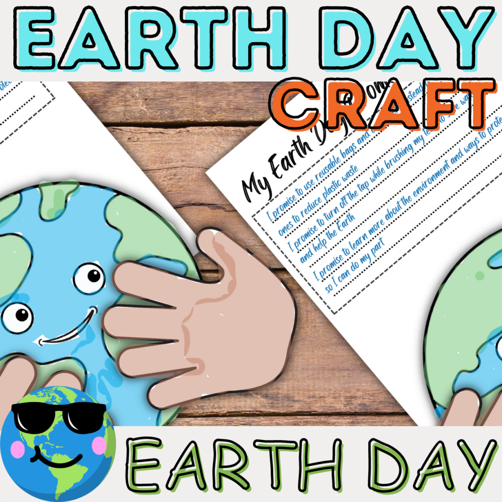 Earth Day Handprint Craft- Writing Activity- Prompts- Spring Craft ...