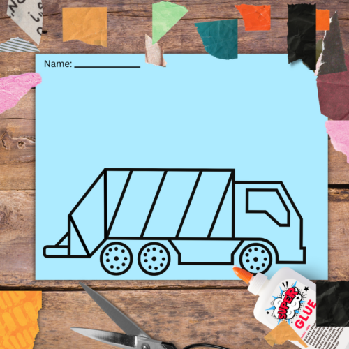 Garbage Truck Craft-Earth Day Craft Activities-Bulletin board ideas ...