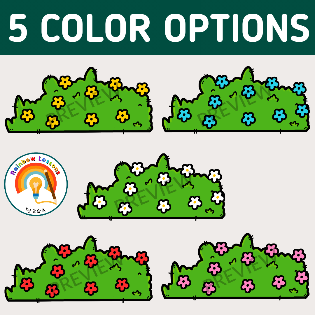 Counting to 10 Cliparts | Spring Counting Clip Arts | Counting Flowers ...