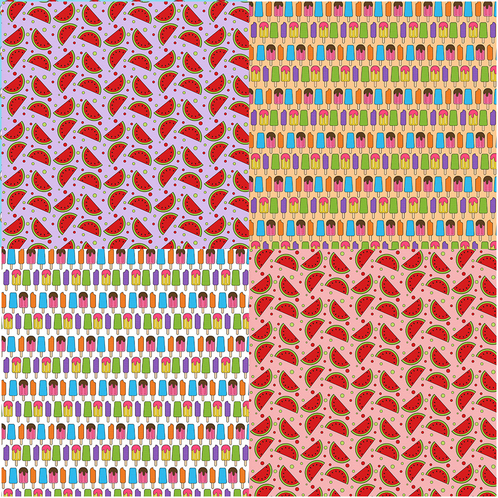 Summer Patterns Digital Paper - Commercial Use OK | Made By Teachers