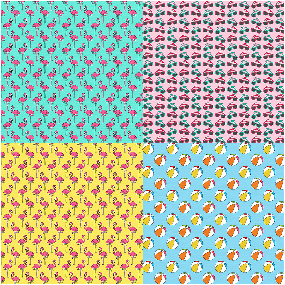 Summer Patterns Digital Paper - Commercial Use OK | Made By Teachers