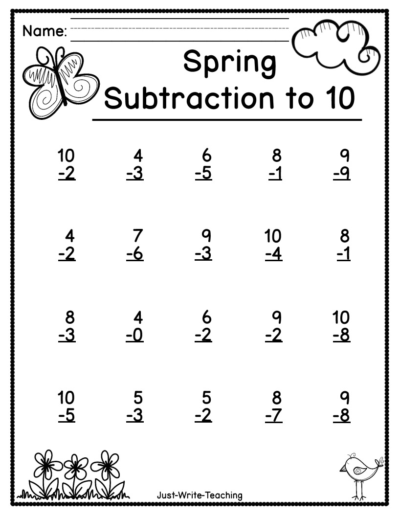 Spring Addition and Subtraction Freebies | Made By Teachers
