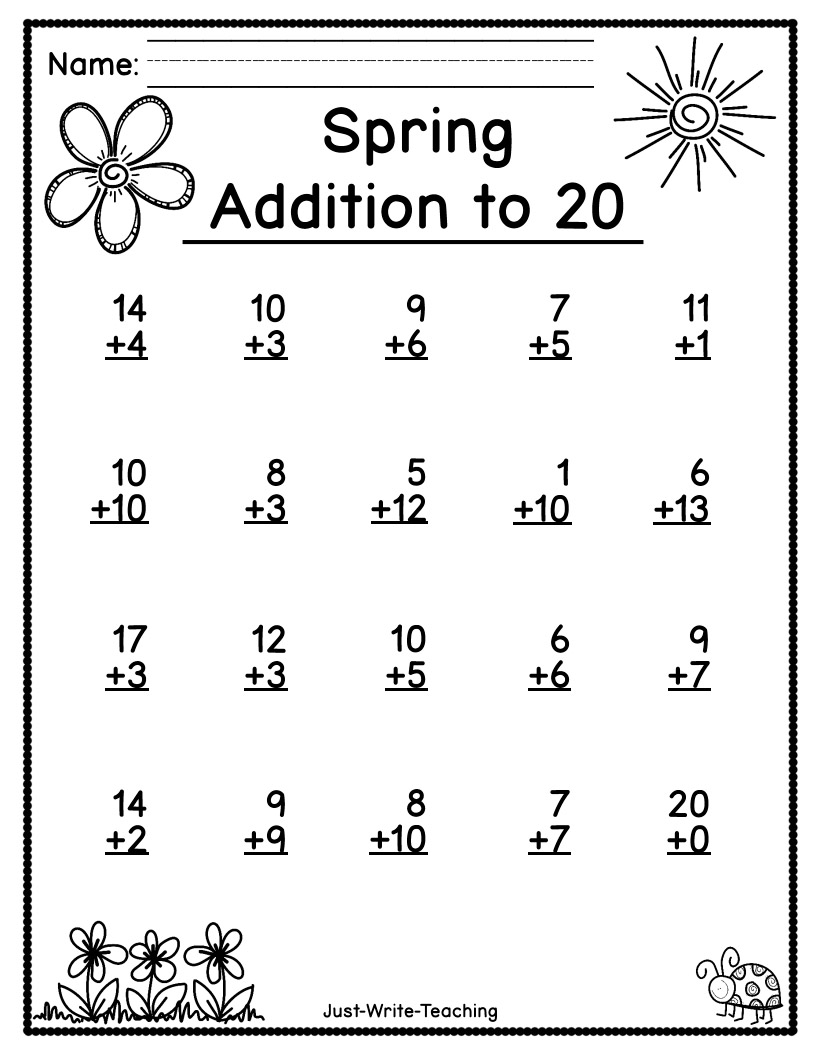 Spring Addition and Subtraction Freebies | Made By Teachers