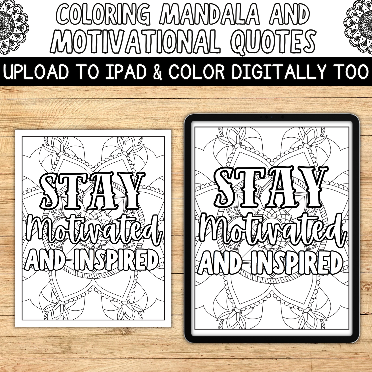 Empower Your Creativity: Mandalas and Motivational Quotes to Boost Your ...