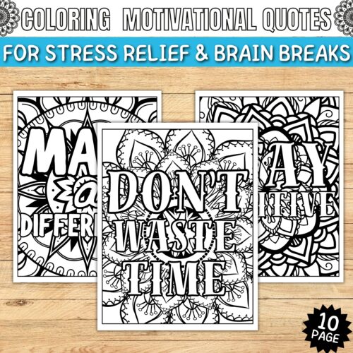 Motivational Mandalas: A Bundle of 40 Coloring Pages for Relaxation ...