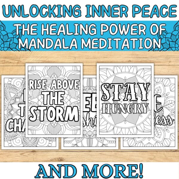 Motivational Mandalas: A Bundle of 40 Coloring Pages for Relaxation ...