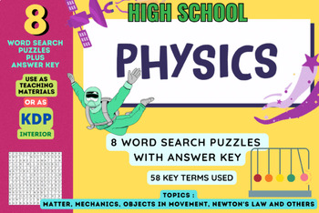 High School Physics Word Search | Made By Teachers