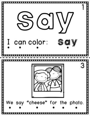 Sight Word Flip Book (Flipbook) - SAY | Made By Teachers