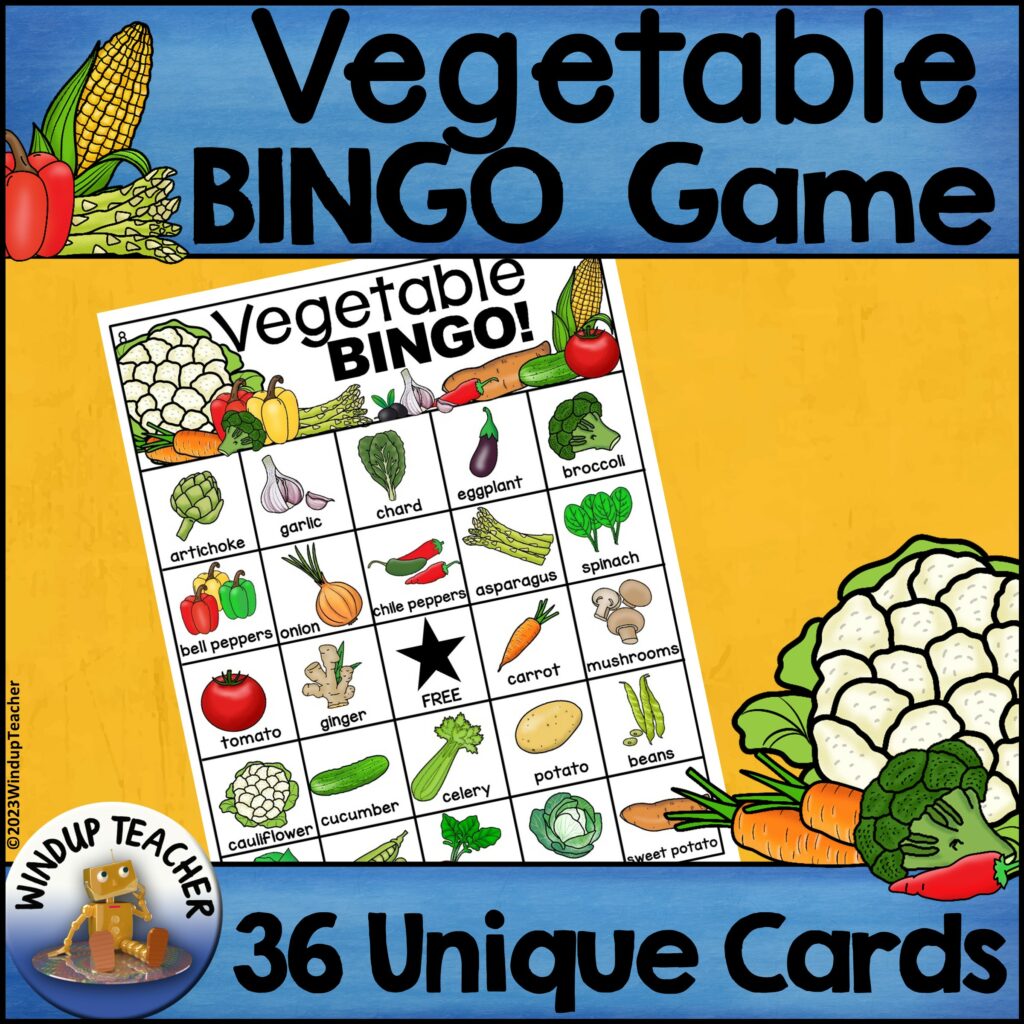Vegetable BINGO Game | Made By Teachers