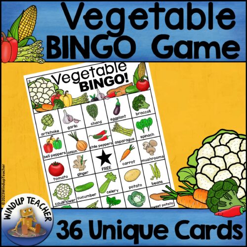 Vegetable BINGO Game | Made By Teachers