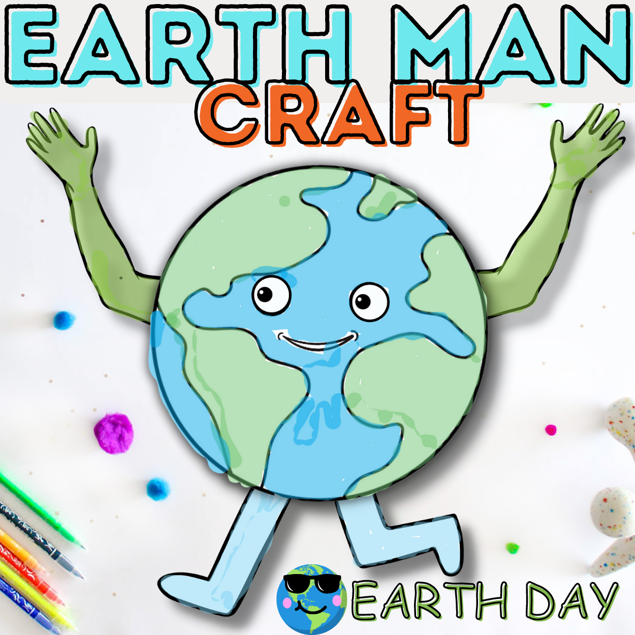 Earth Day Craft- Spring Craft- Earth Day Activities- Cut and Paste ...