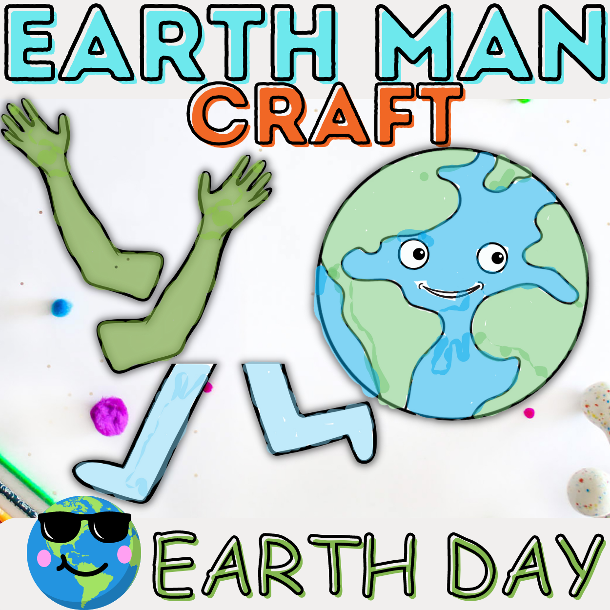 Earth Day Craft- Spring Craft- Earth Day Activities- Cut and Paste ...