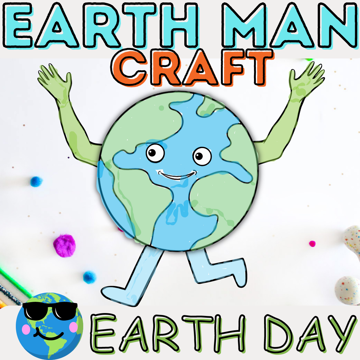 Earth Day Craft- Spring Craft- Earth Day Activities- Cut and Paste ...