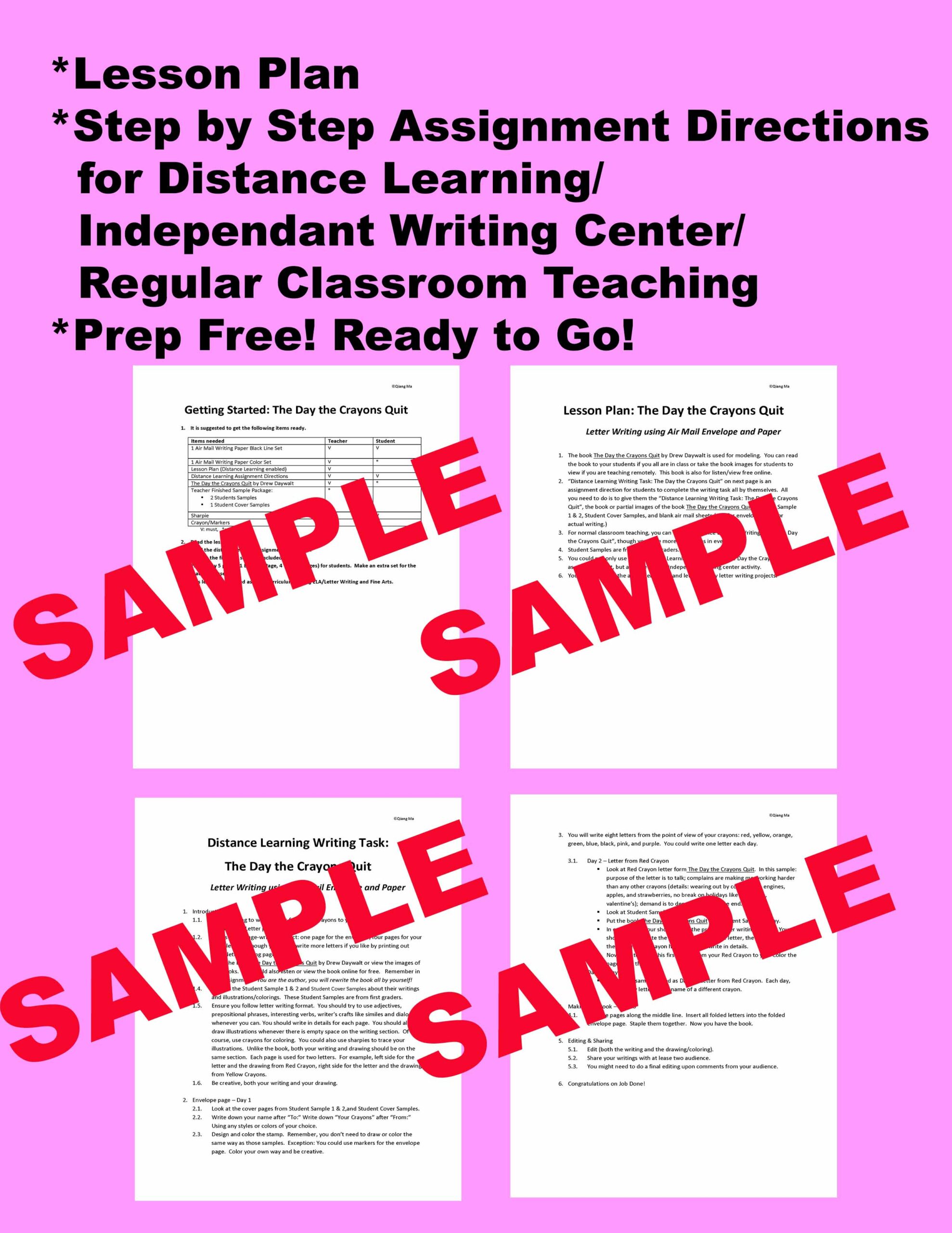 Letter Writing Craft: The Day the Crayons Quit | Made By Teachers