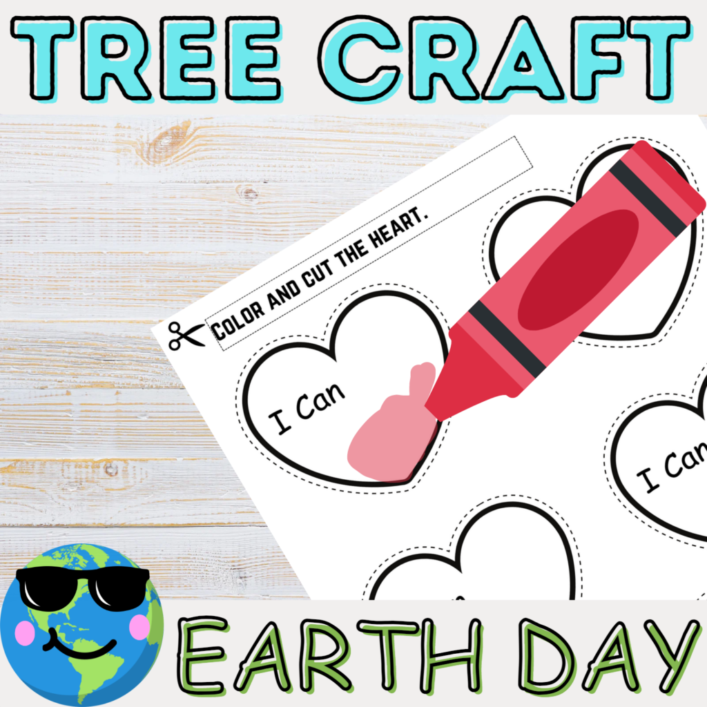Earth Day Tree Craft- Spring Craft- Writing Activity-World Bulletin ...