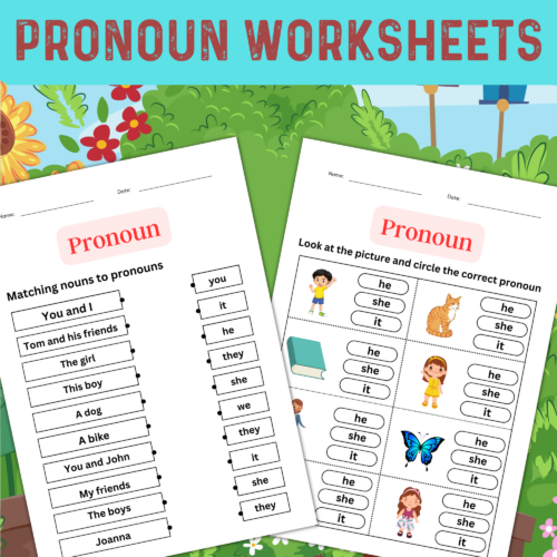 pronoun worksheets for grade 1, 2, 3 | Made By Teachers