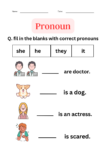 pronoun worksheets for grade 1, 2, 3 | Made By Teachers