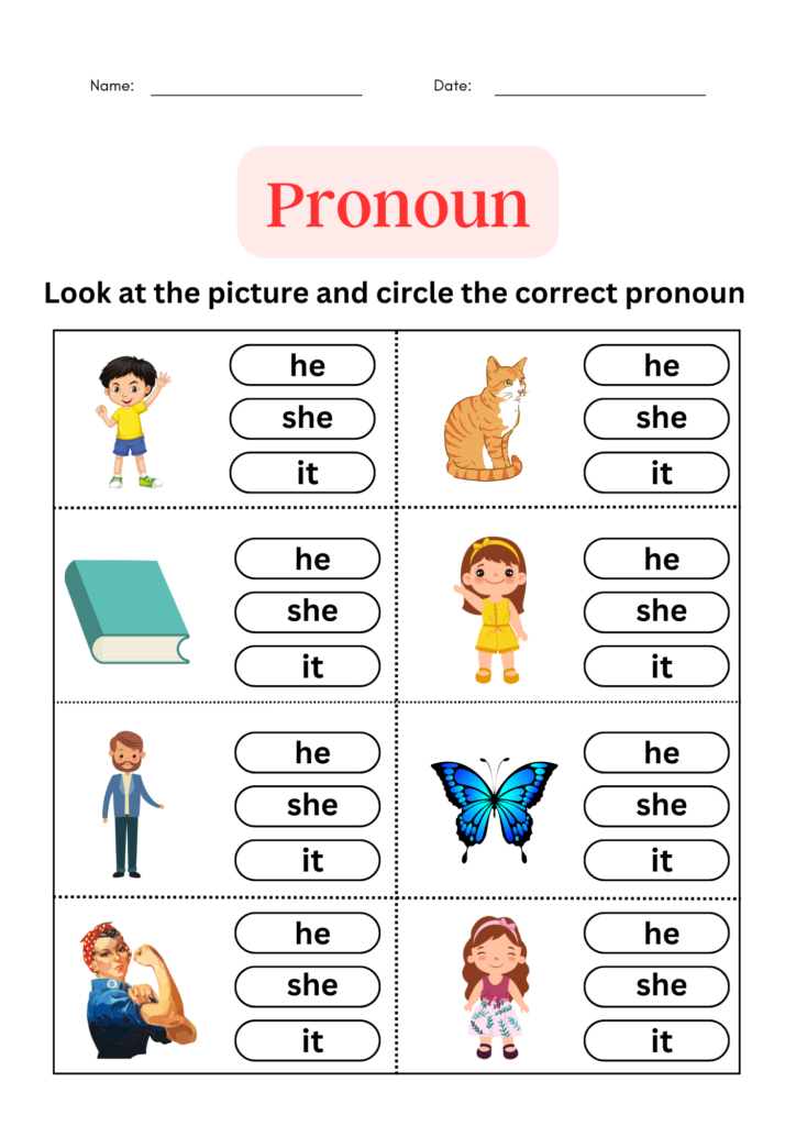 Pronoun Worksheets For Grade 1 2 3 Made By Teachers Pronoun Worksheets For Grade 1 2 3 Made By Teachers
