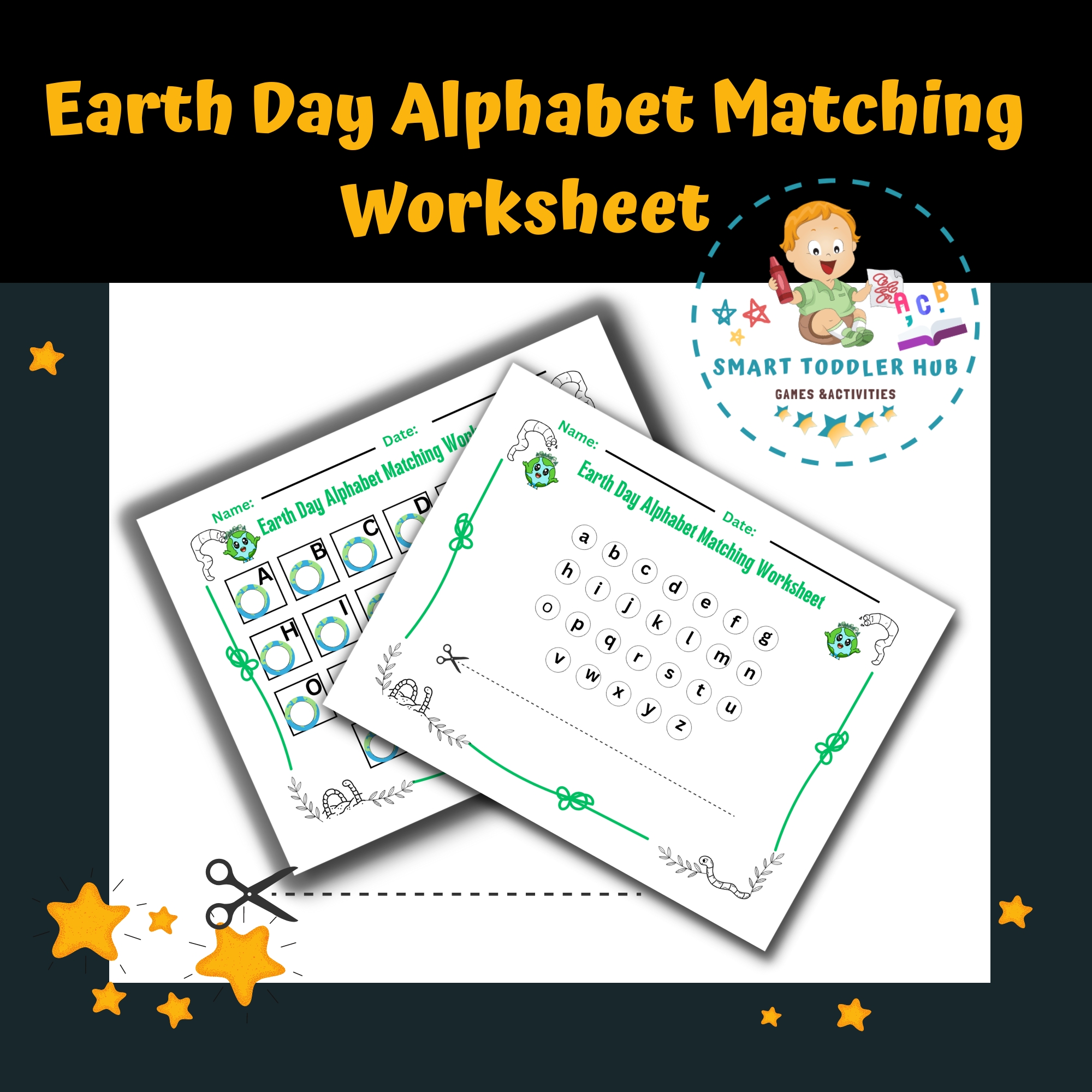Earth Day Alphabet Matching Activity ( Perfect For Earth Day And Spring ...